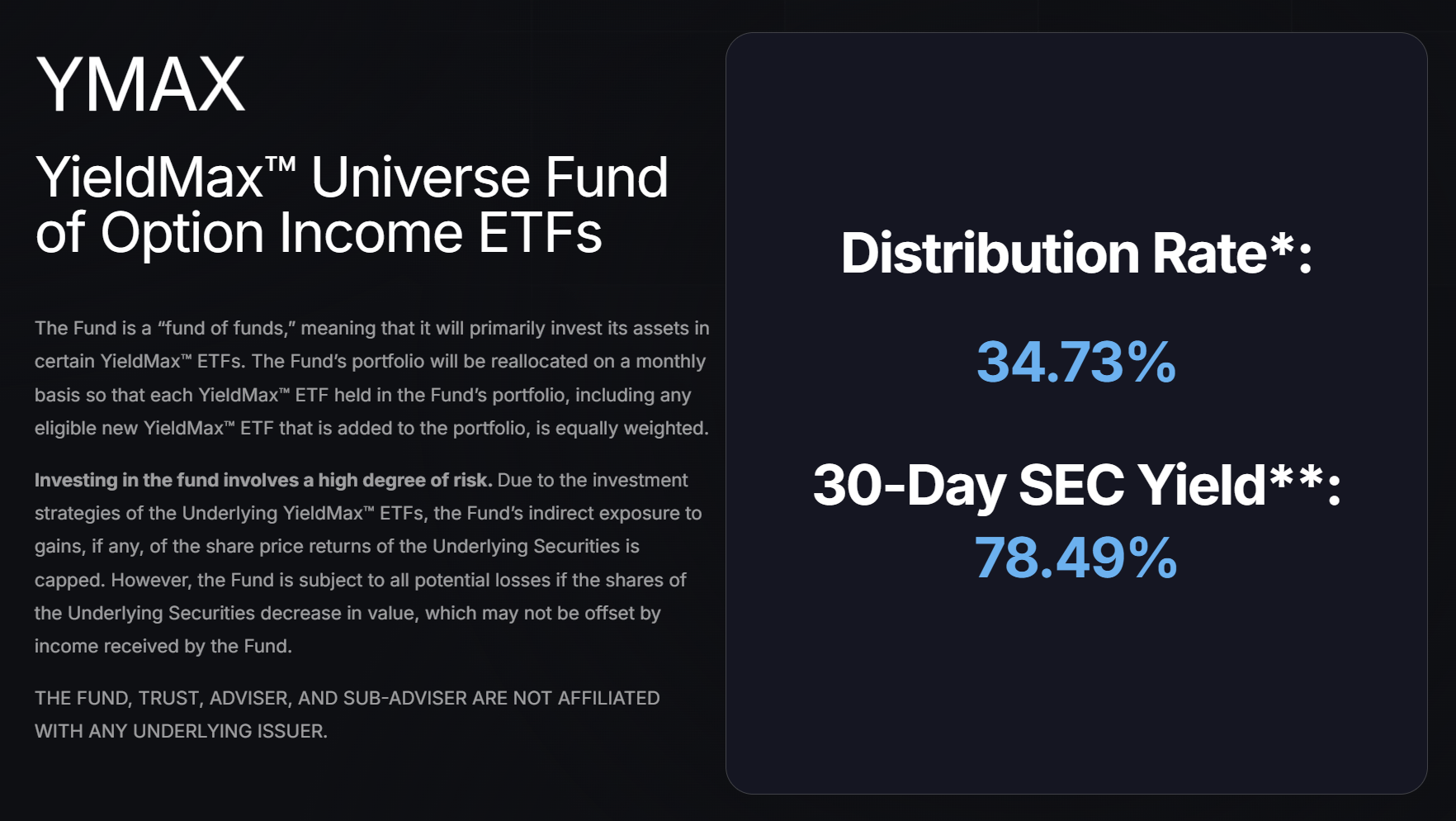 YMAX ETF: High Risk With Underperformance | Seeking Alpha