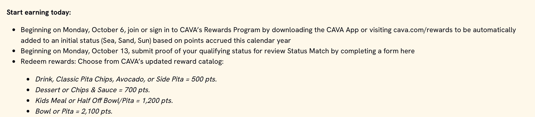 CAVA: Rewards Program Innovation Can Drive Sales Resurgence (Upgrade ...