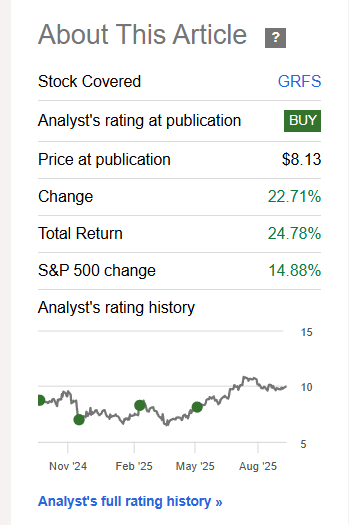 Grifols Stock: Significant Upside Is Materializing (NASDAQ:GRFS) | Seeking Alpha