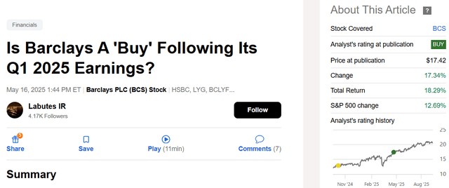 Is Barclays Still A Value Play Ahead Of Q3 2025 Earnings? (NYSE:BCS ...