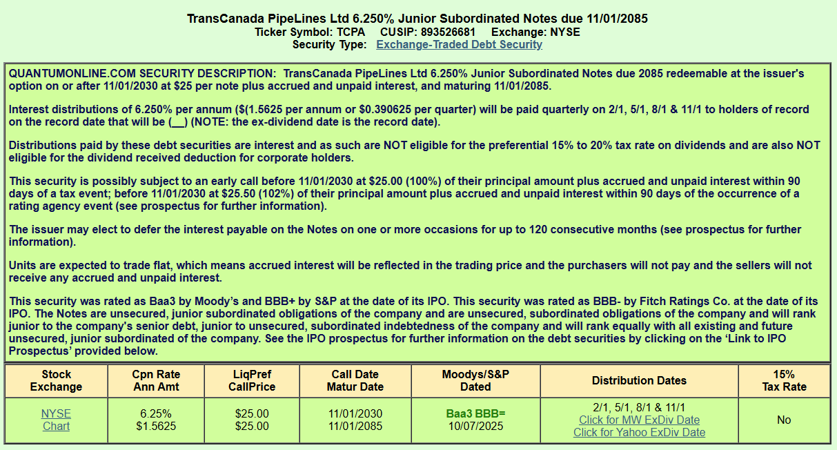 TCPA: A 6.25% Junior Subordinated Notes IPO From TC Energy (NYSE:TRP ...