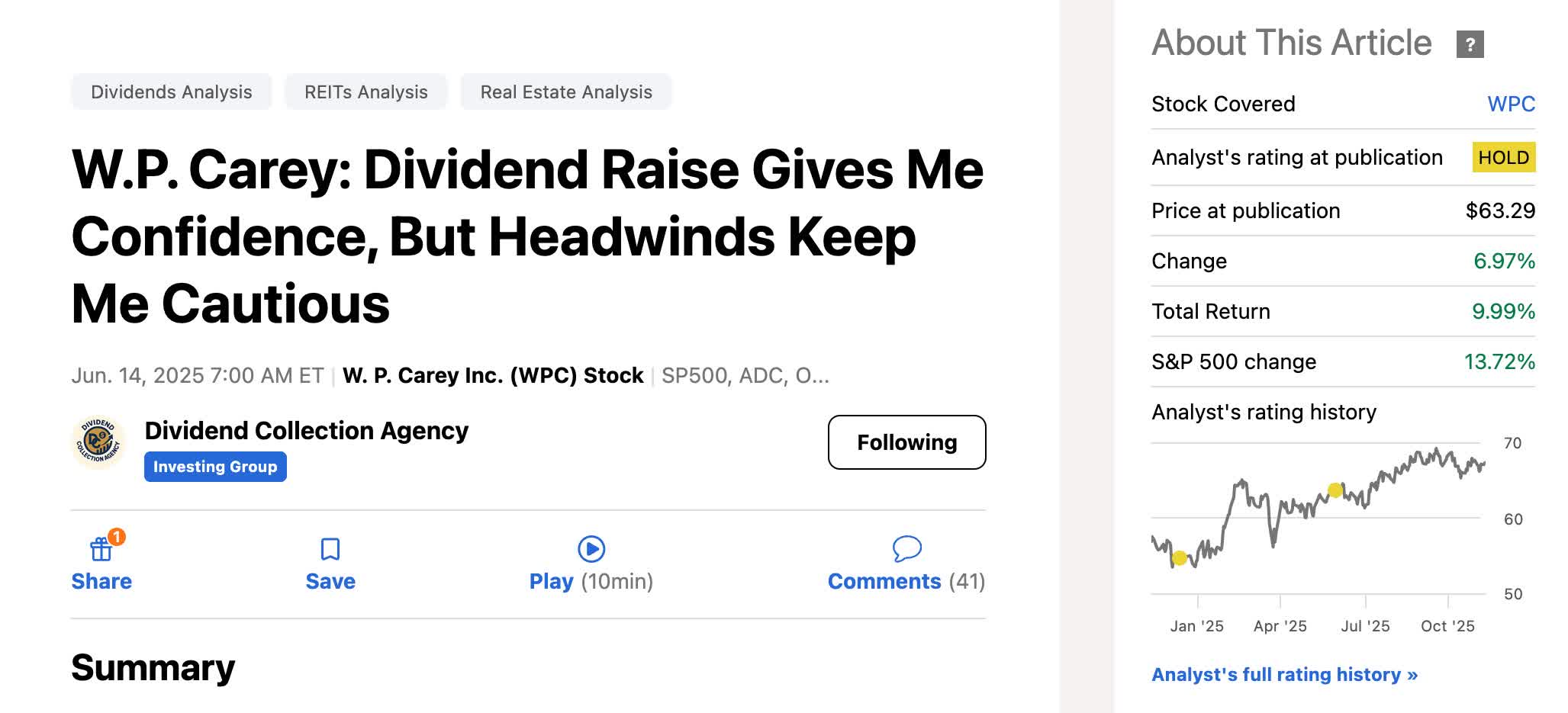 W.P. Carey: Quiet REIT Comeback? Strong Q3 And Momentum Could Set Stage ...