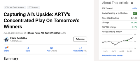 ARTY: The AI ETF Still Beating The Market -- And Doubling In Size ...