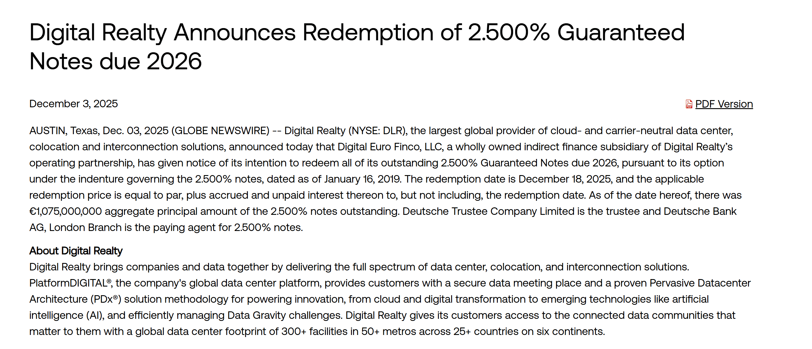 Digital Realty: The Company Is Safer Than Its Credit Rating Suggests ...