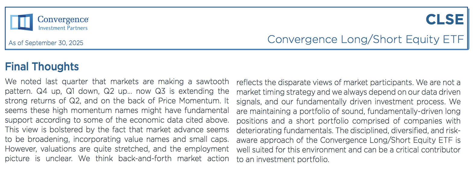 CLSE: Maintain Market Exposure While Softening 'Market Bubble' Risk ...