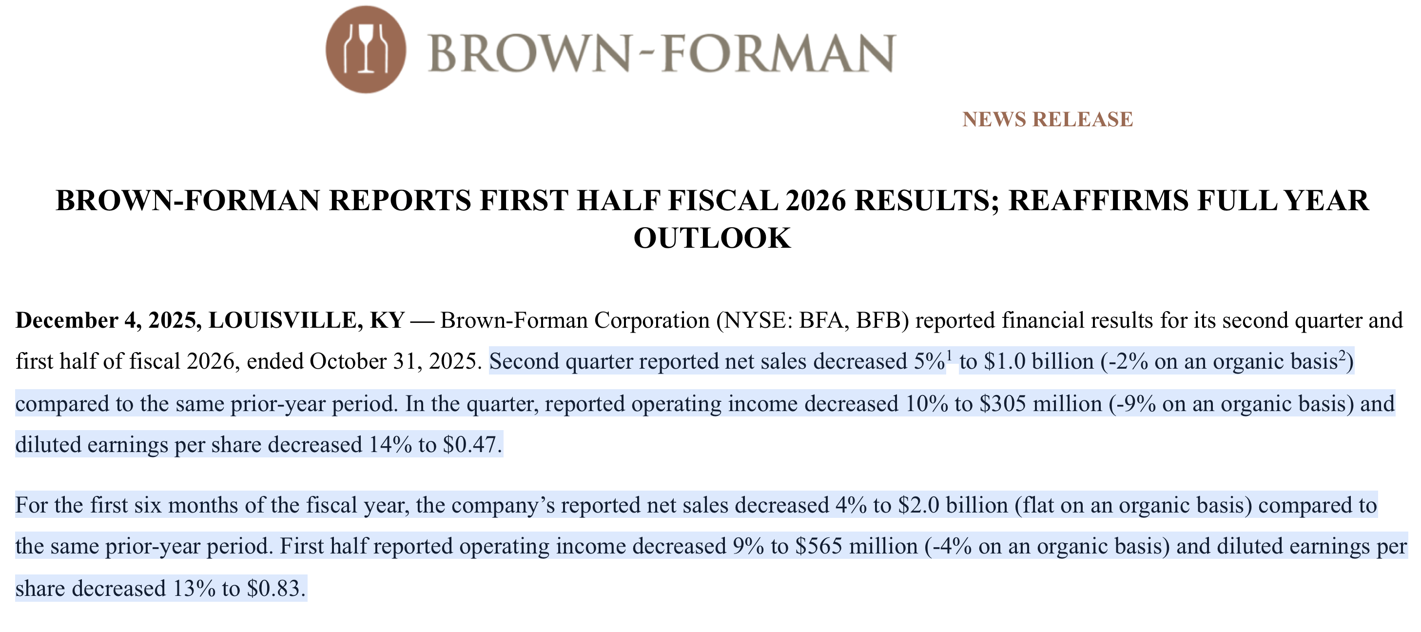 Brown-Forman: Not Out Of The Woods, Yet — Dividend Still In Danger ...