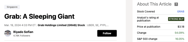 Grab Holdings: This Is Not A Meme Stock (NASDAQ:GRAB) | Seeking Alpha