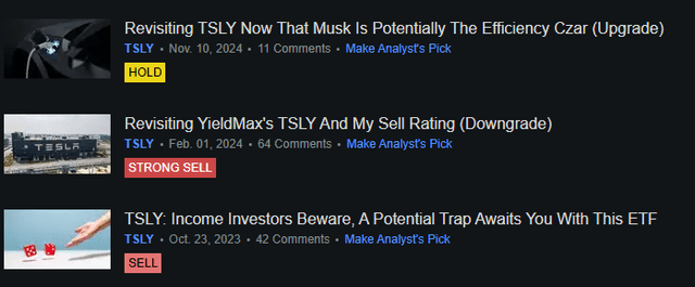 I Have Mixed Feelings About TSLY | Seeking Alpha