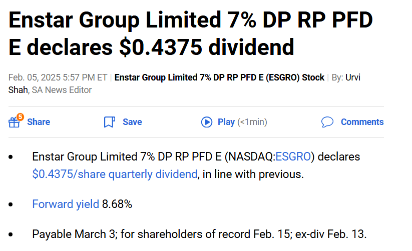 Enstar: No Cracks Showing Yet In Sixth Street Take-Out (NASDAQ:ESGR) | Seeking Alpha