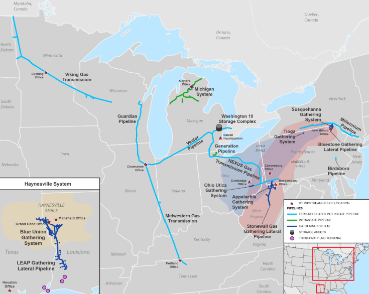 DT Midstream: A Little Stretched At Current Levels (NYSE:DTM) | Seeking ...