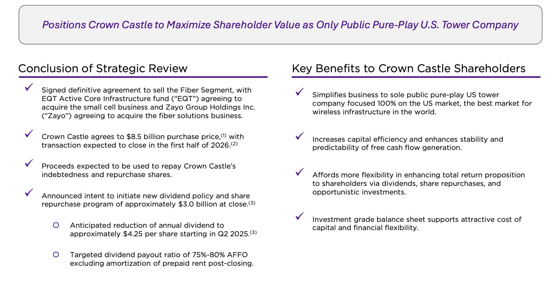 Crown Castle Vs. American Tower: A Battle Of The Tower REITs (NYSE:CCI ...