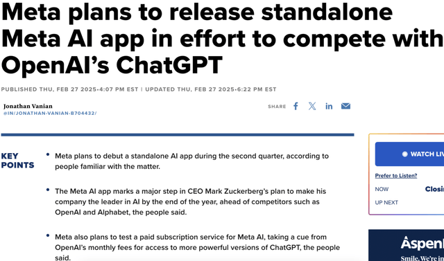 Meta AI Is To OpenAI As Azure Is To AWS (NASDAQ:META) | Seeking Alpha