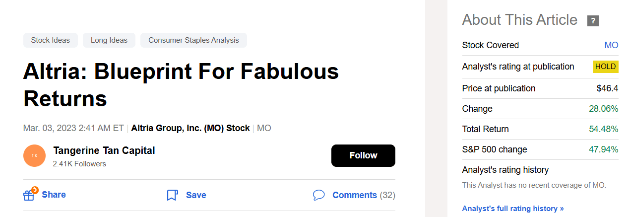 Altria: A Solid Investment In Volatile Market Conditions (NYSE:MO ...