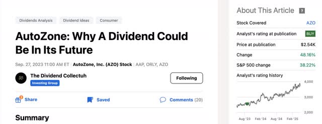 AutoZone: Double-Digit Growth Amidst A Slowing Economy Makes It A Long-Term Buy (NYSE:AZO ...