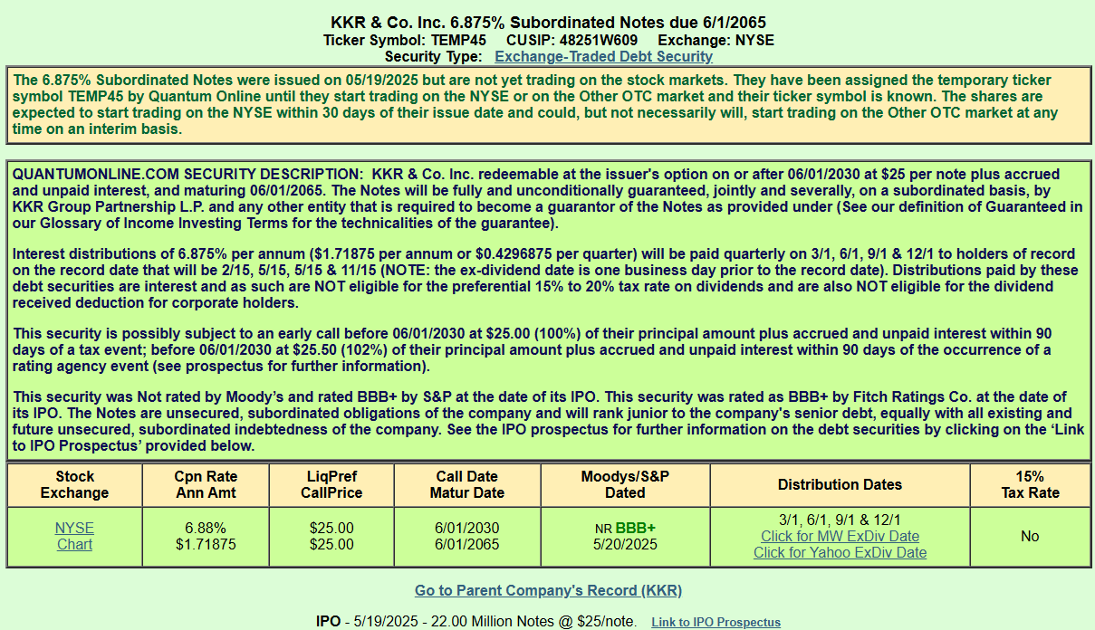 KKRT: 6.875% Subordinated Note IPO From KKR & Co. (NYSE:KKRT) | Seeking Alpha