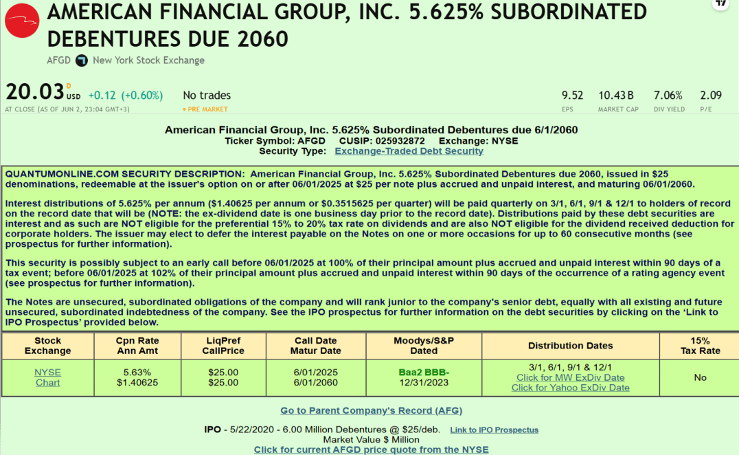 Retire With Long-Term Bonds: American Financial Group And Its Baby Bond ...