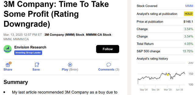 3M Company: Still Adjusting To Spinoff Of Solventum (NYSE:MMM) | Seeking Alpha