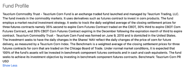 CORN: The Only ETF Tracking The Volatile Corn Futures Market (CORN ...