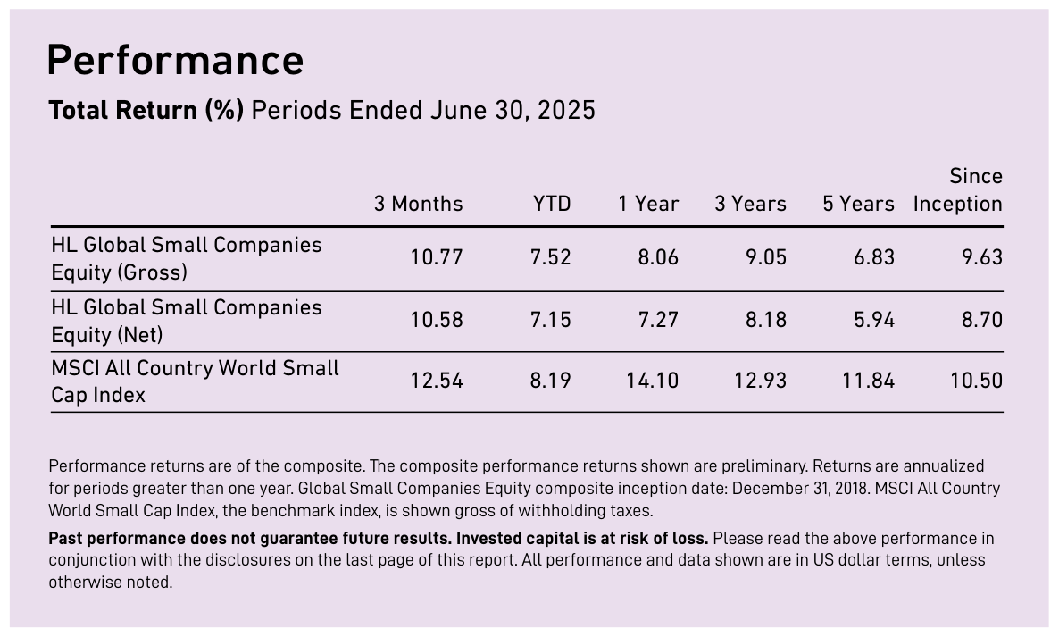 Harding Loevner Global Small Companies Equity Q2 2025 Commentary ...