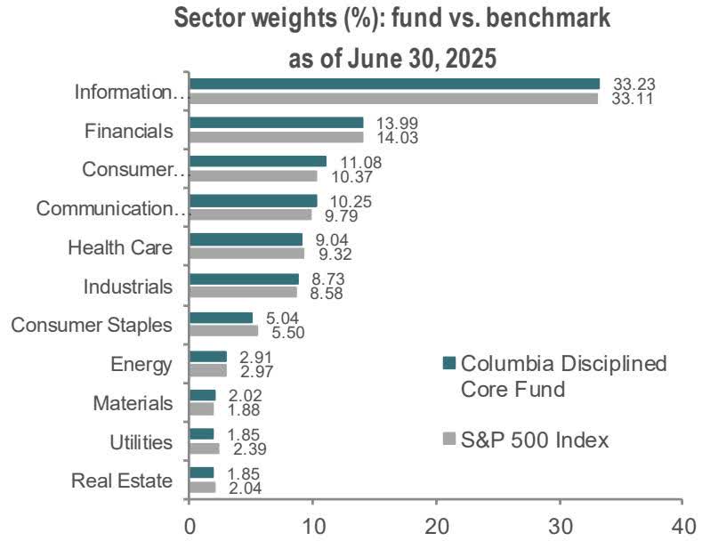 Columbia Disciplined Core Fund Q2 2025 Commentary (Mutual Fund:AQEAX ...