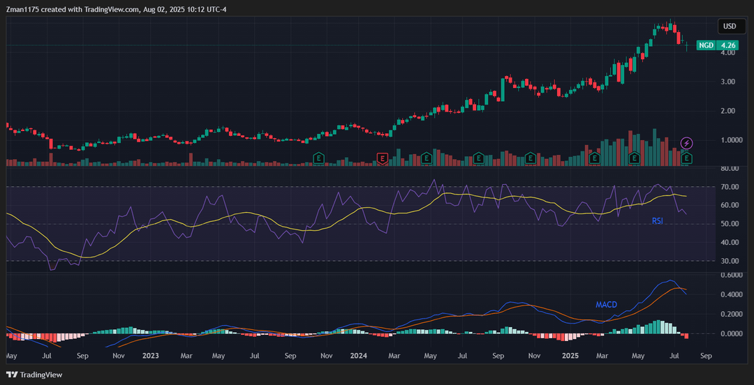 New Gold Stock: On Track For Above-Average Gains In 2025 (NYSE:NGD ...