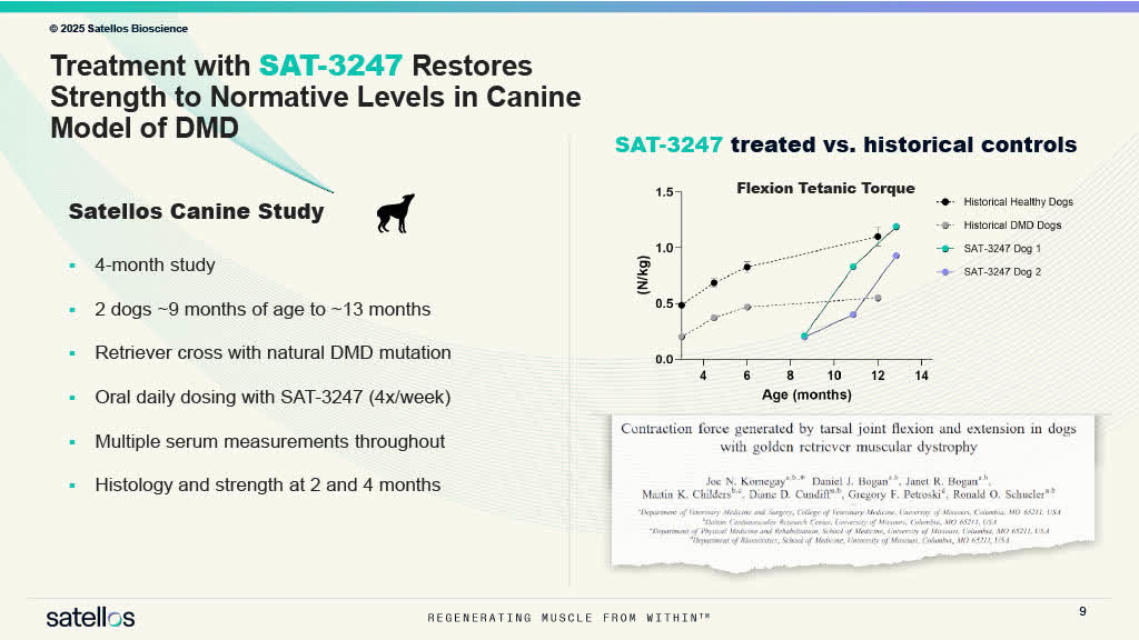 Satellos Bioscience: Promising Novel Treatment For Duchenne Muscular Dystrophy (TSX:MSCL:CA ...