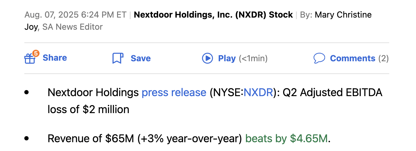 Nextdoor Stock: Strong Transformation Start (NYSE:NXDR) | Seeking Alpha