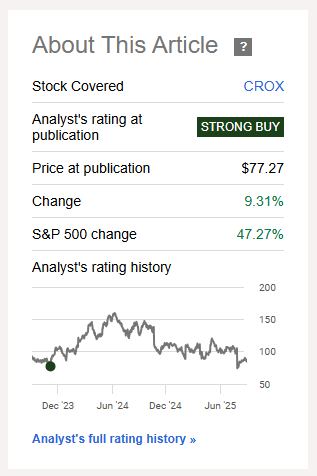 Crocs Stock: Durable Value Cycles, Lean Manufacturing, Attractive ...
