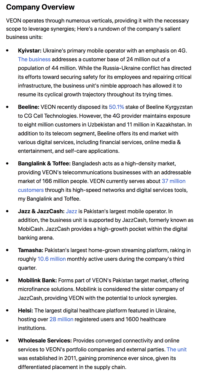 VEON: Additional Momentum Possible For 2026 (NASDAQ:VEON) | Seeking Alpha