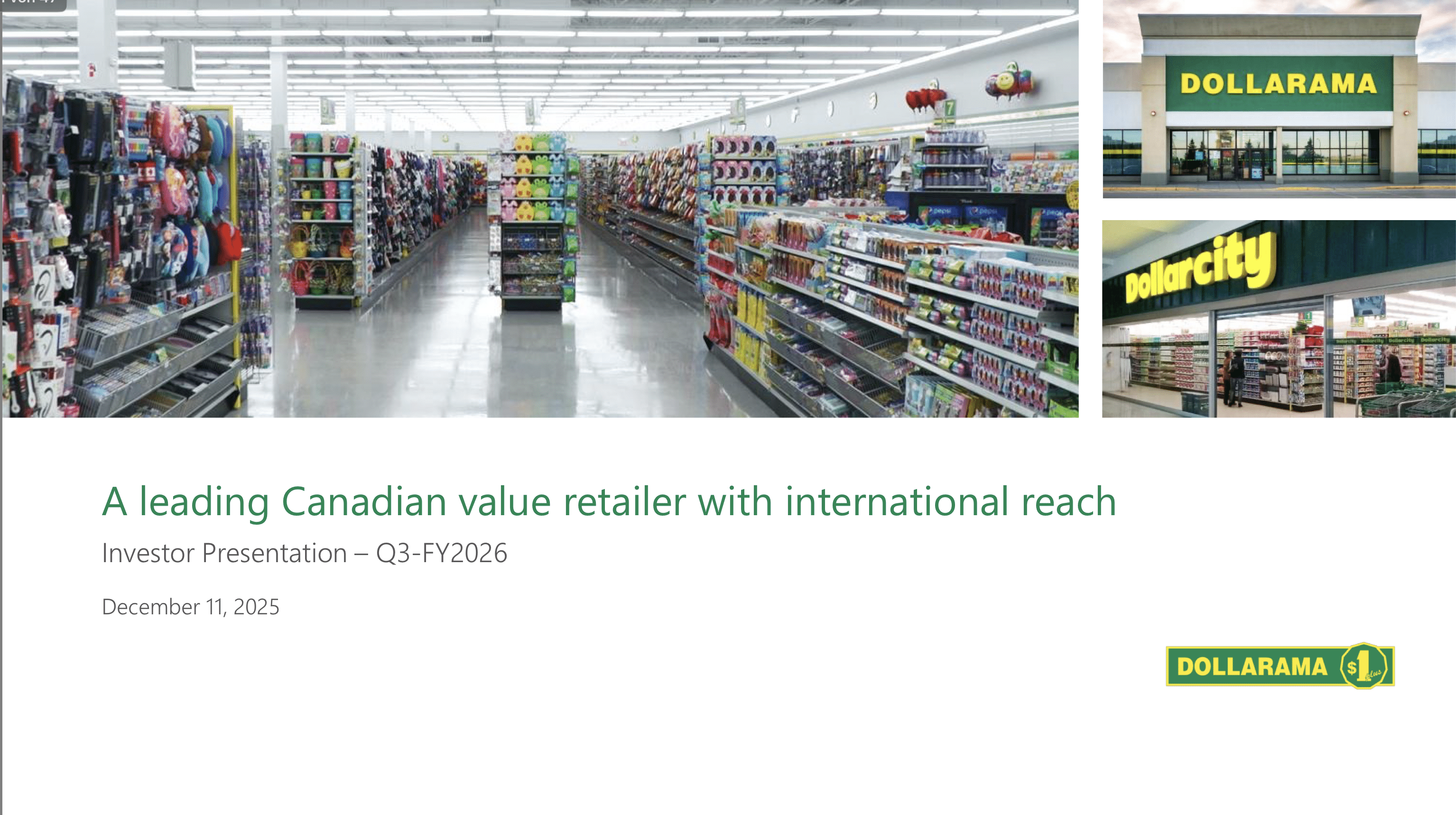 Dollarama: Dollar Store Trading For Benjamin's - Sell (TSX:DOL:CA ...