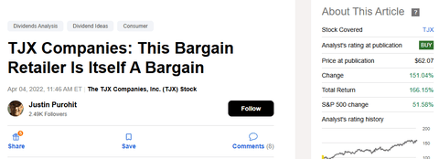 TJX Companies Q4 Results: Operating Strength Continues, Shares Fairly ...