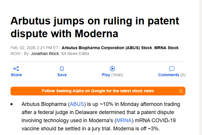 Arbutus Biopharma: LNP Litigation And Imdusiran Drive Near-Term ...
