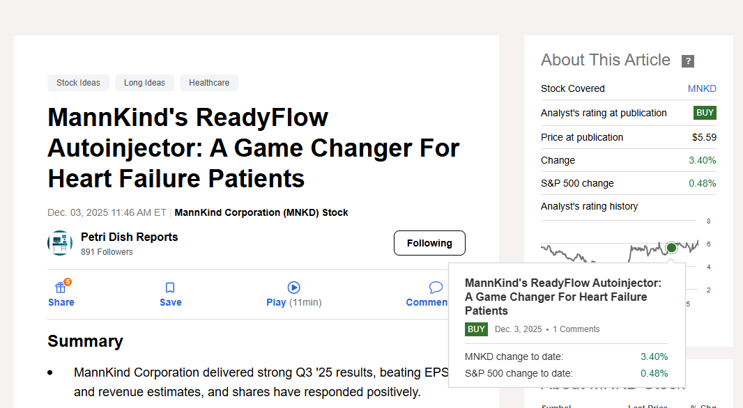 2026 Outlook: Afrezza, Furoscix, And MannKind's Path To Revenue ...