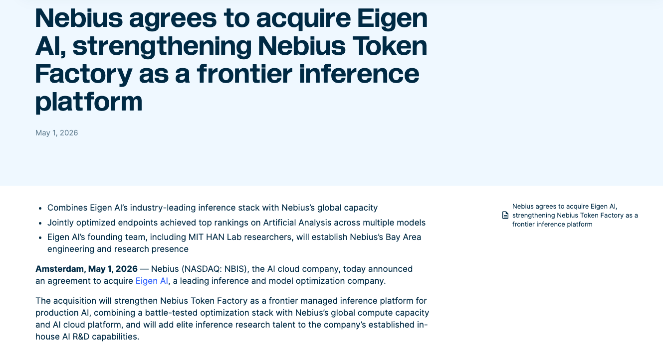 Nebius Earnings Preview: Why Nebius Spent $643M On Eigen And What It ...