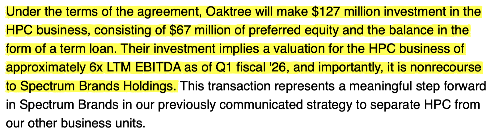 Why Spectrum Brands Stock Is Poised For A Re-Rating After Oaktree Deal ...