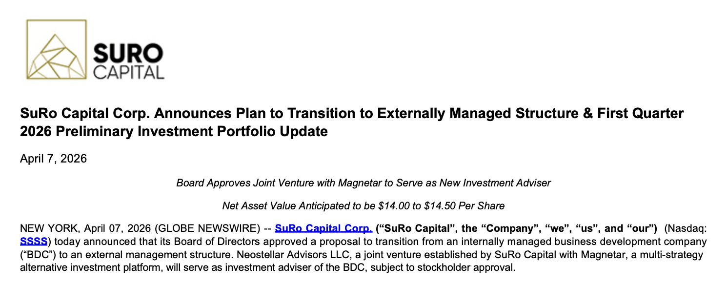 SuRo Capital Aims For The Stars As NAV Surges, Externalization Pending ...