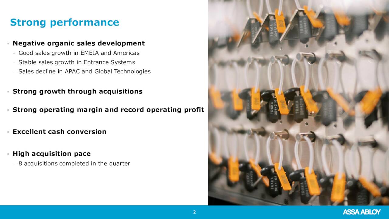 ASSA ABLOY AB (publ) 2024 Q2 - Results - Earnings Call Presentation (OTCMKTS:ASAZF) | Seeking Alpha