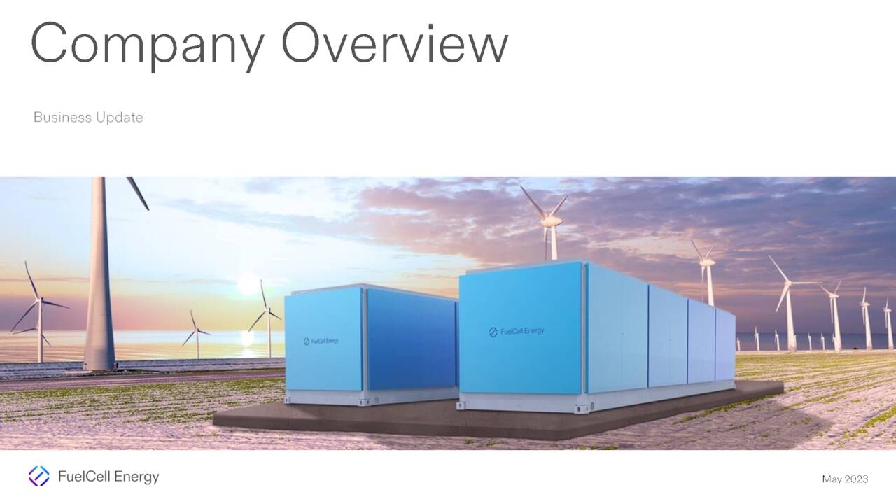 FuelCell Energy (FCEL) Investor Presentation - Slideshow (NASDAQ:FCEL ...