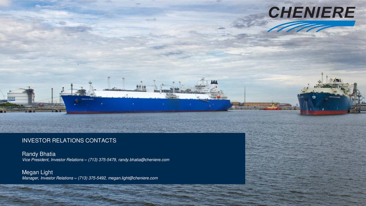 Cheniere Energy, Inc 2018 Q3 - Results - Earnings Call Slides (NYSE:LNG ...