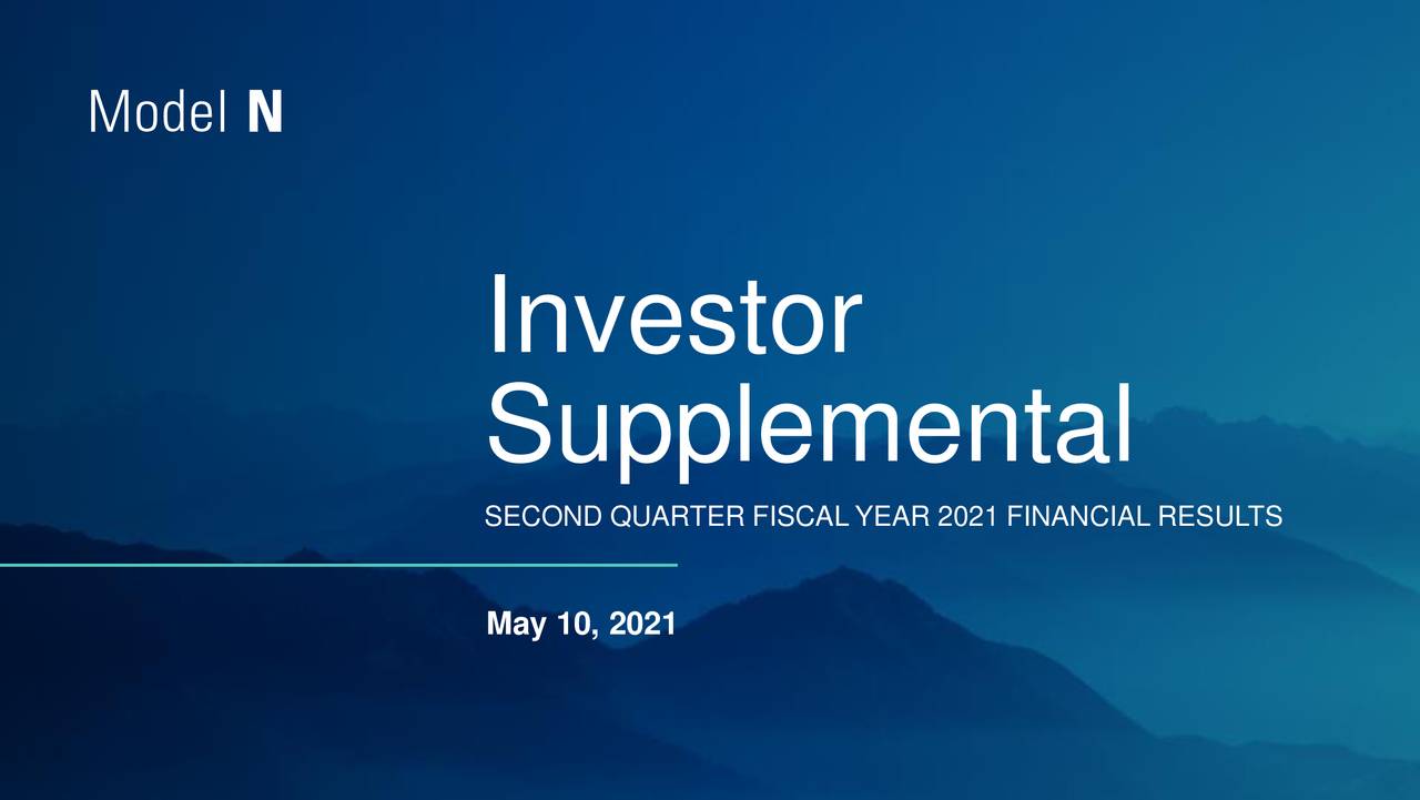 Model N, Inc. 2021 Q2 - Results - Earnings Call Presentation (NYSE:MODN ...