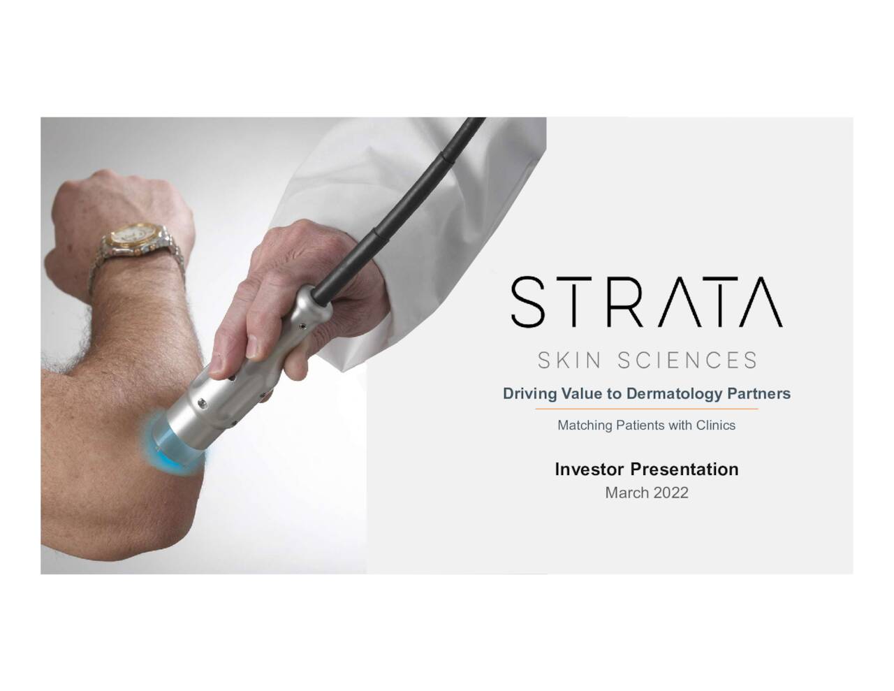STRATA Skin Sciences (SSKN) Investor Presentation - Slideshow (NASDAQ ...
