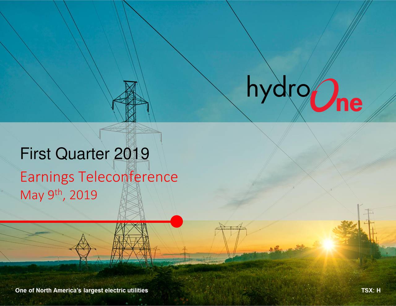 Hydro One Limited 2019 Q1 - Results - Earnings Call Slides (OTCMKTS ... Hydro One Limited 2019 Q1 - Results - Earnings Call Slides (OTCMKTS ...
