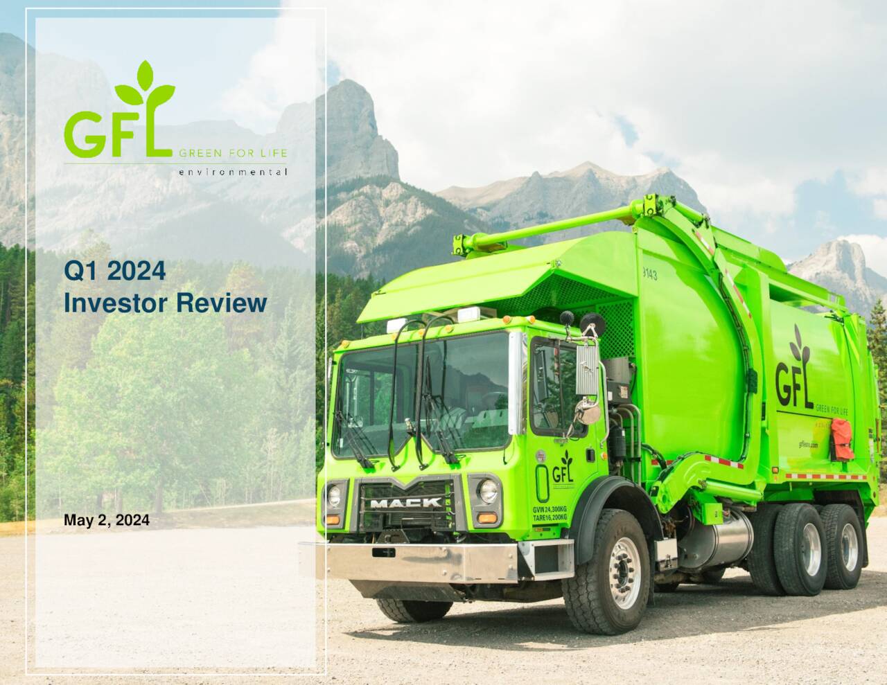 GFL Environmental Inc. 2024 Q1 - Results - Earnings Call Presentation (NYSE:GFL) | Seeking Alpha