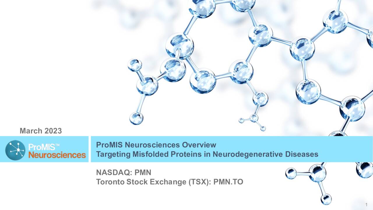 Promis Neurosciences (PMN) Investor Presentation - Slideshow (NASDAQ ...