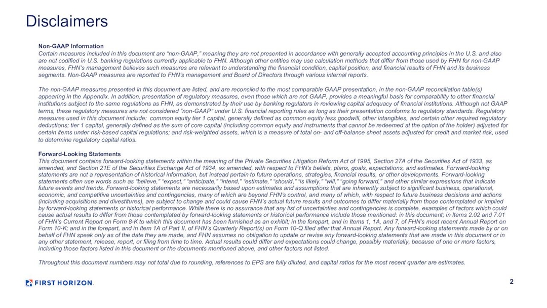 First Horizon Corporation 2025 Q4 - Results - Earnings Call ...