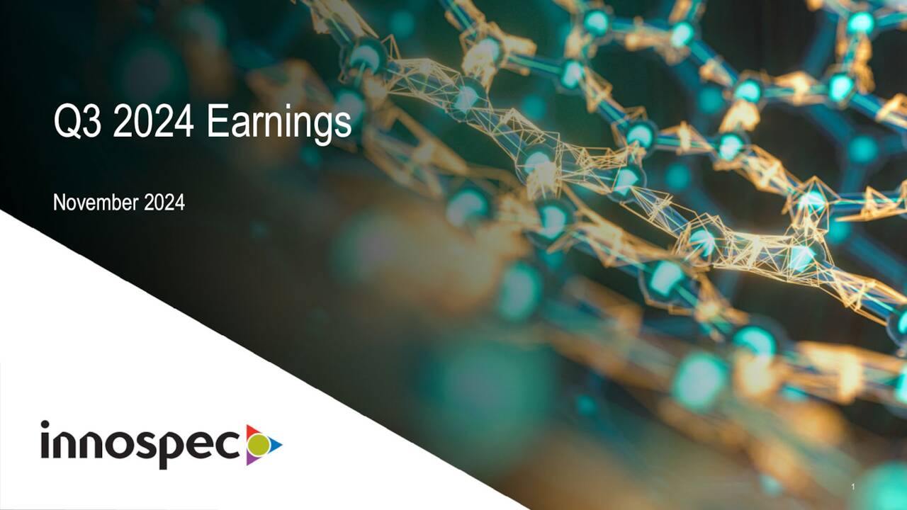 Innospec Inc. 2024 Q3 - Results - Earnings Call Presentation (NASDAQ:IOSP) | Seeking Alpha