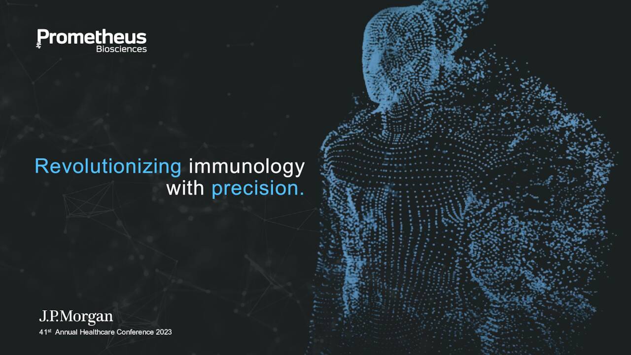 Prometheus Biosciences (RXDX) Presents At 41st Annual Healthcare ...