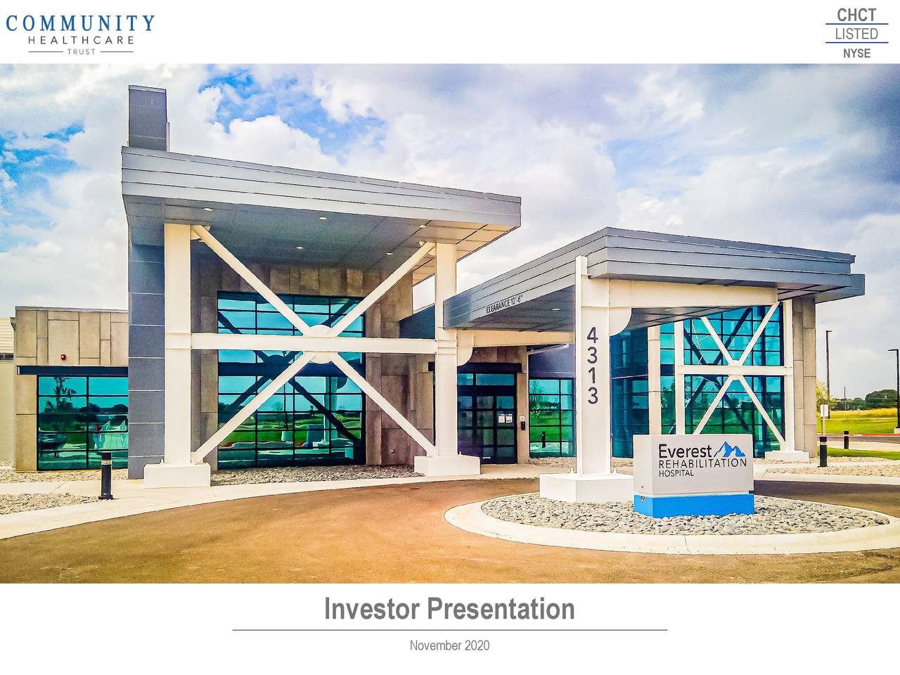 Community Healthcare Trust (CHCT) Investor Presentation - Slideshow ...