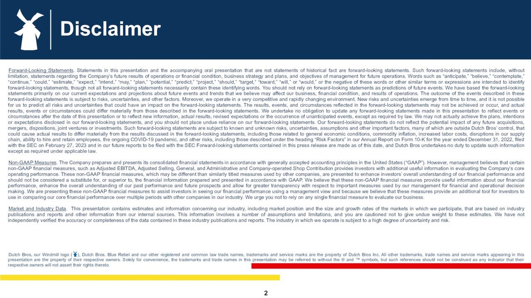 Dutch Bros (BROS) Investor Presentation - Slideshow (NYSE:BROS) 2023-03 ...