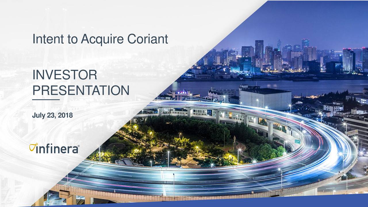 Infinera Announces Intent to Acquire Coriant (NASDAQ:INFN-DEFUNCT-6795 ...